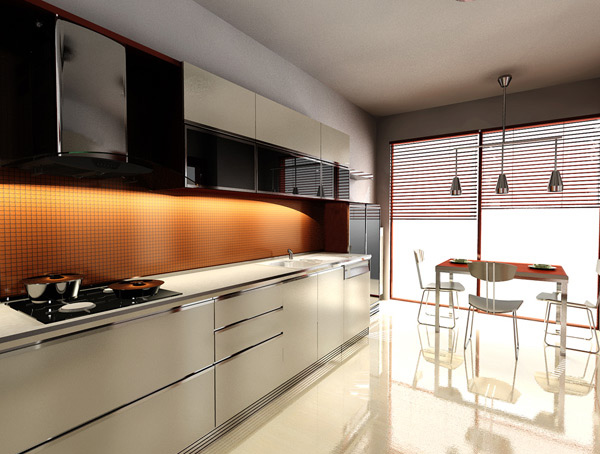 15 Earth-Toned High Gloss Kitchen Designs | Home Design Lover