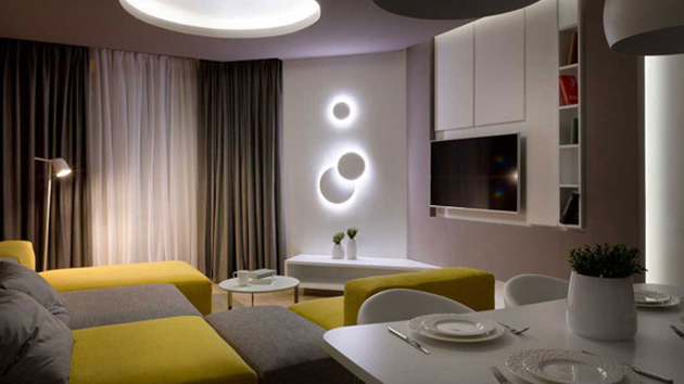 Ultra-Modern Features Unwrap the Interiors of the Moon Box Apartment in ...