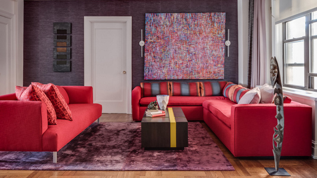 20 Charismatic Red Living Room Couches | Home Design Lover