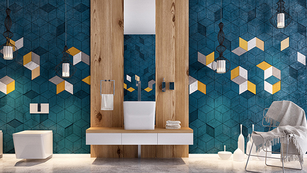 23 Bathroom Visualizations Featuring Decorative Wall Tiles | Home ...